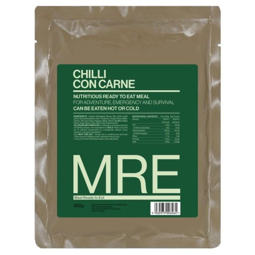 MRE Ready to Eat 300g Chilli Con Carne Wet Meal