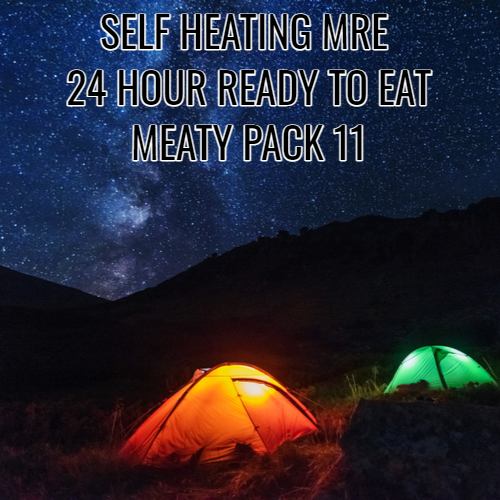 Wet Meal ration pack TEN Meaty SELF HEATING PACK
